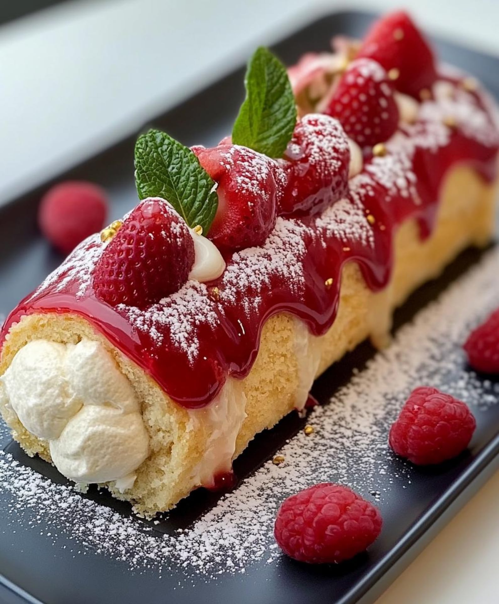 Pdf Strawberry Shortcake Cheesecake Dessert Roll - Etsy