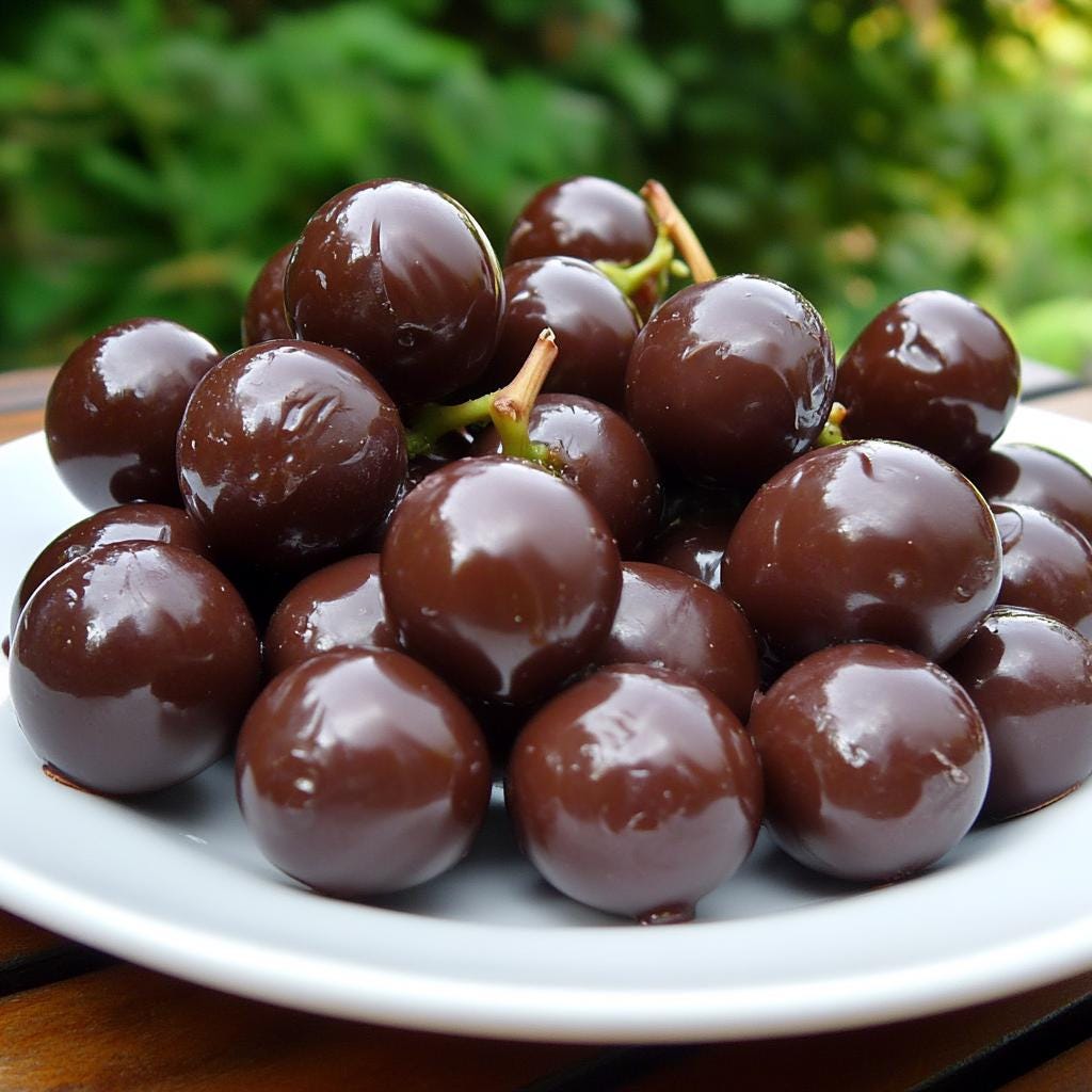 Chocolate Covered Grapes Recipe - Etsy