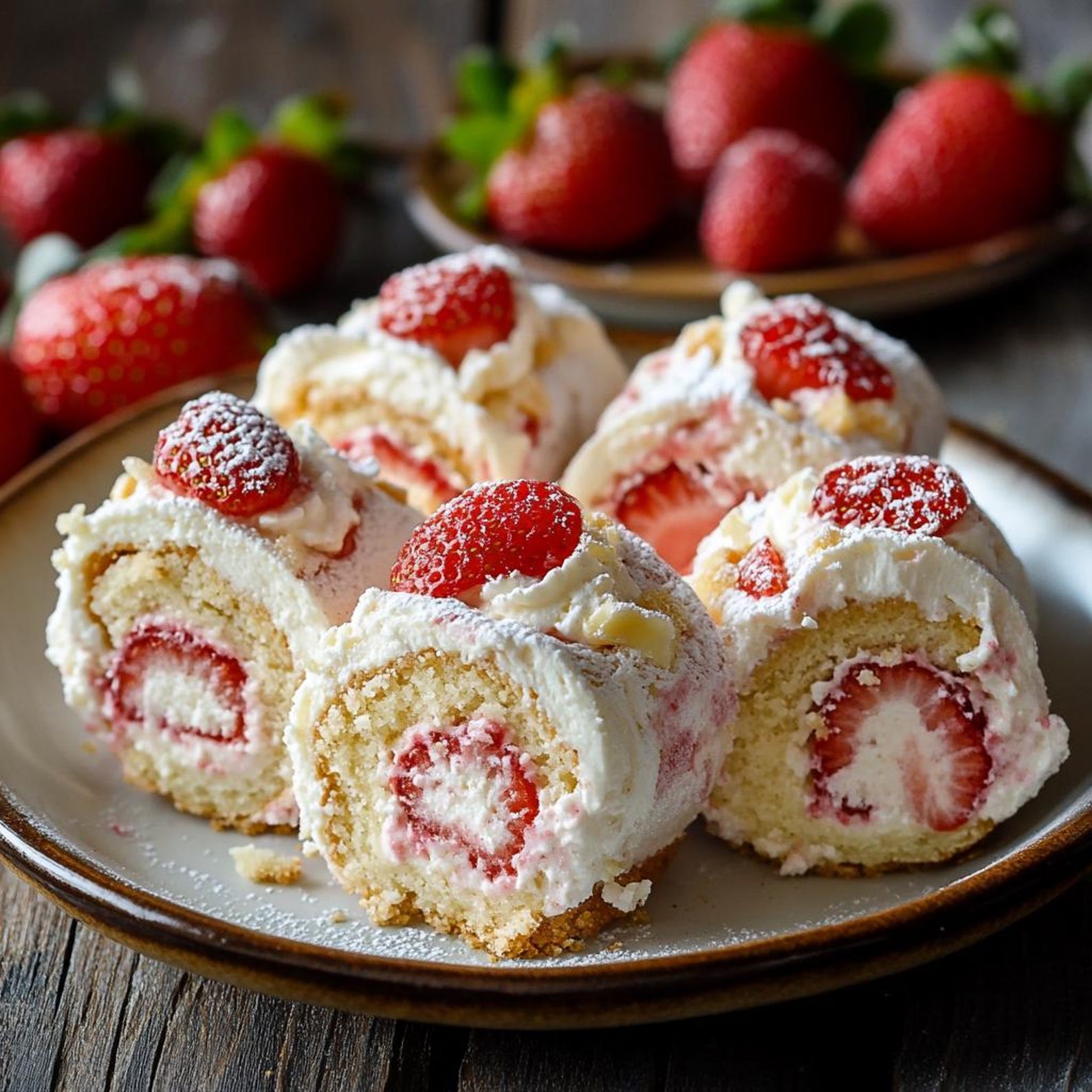 Strawberry Shortcake Cheesecake Roll Ups (print Version) - Etsy