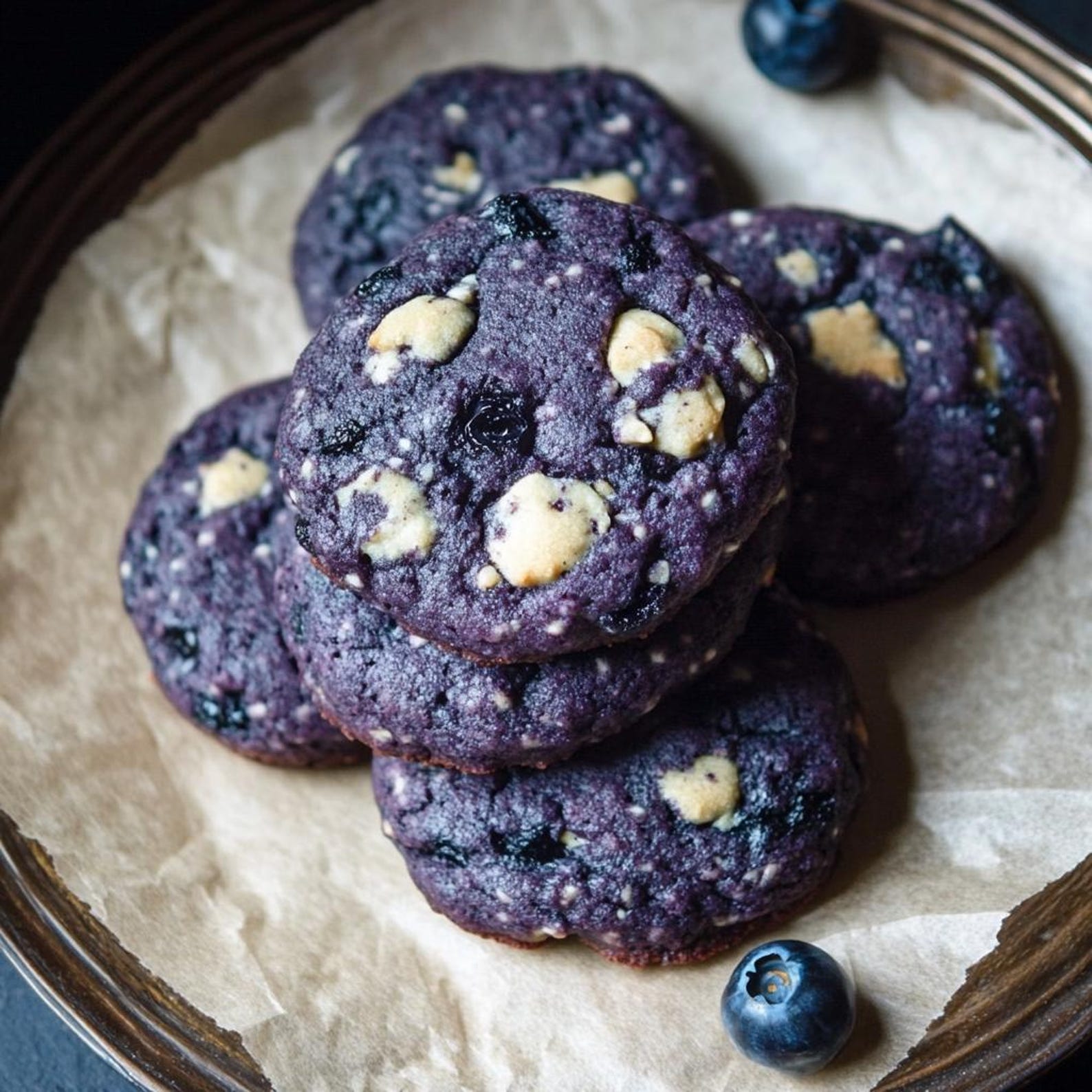 Blue(berry) Cookies | Vegan & Naturally Blue! - Etsy