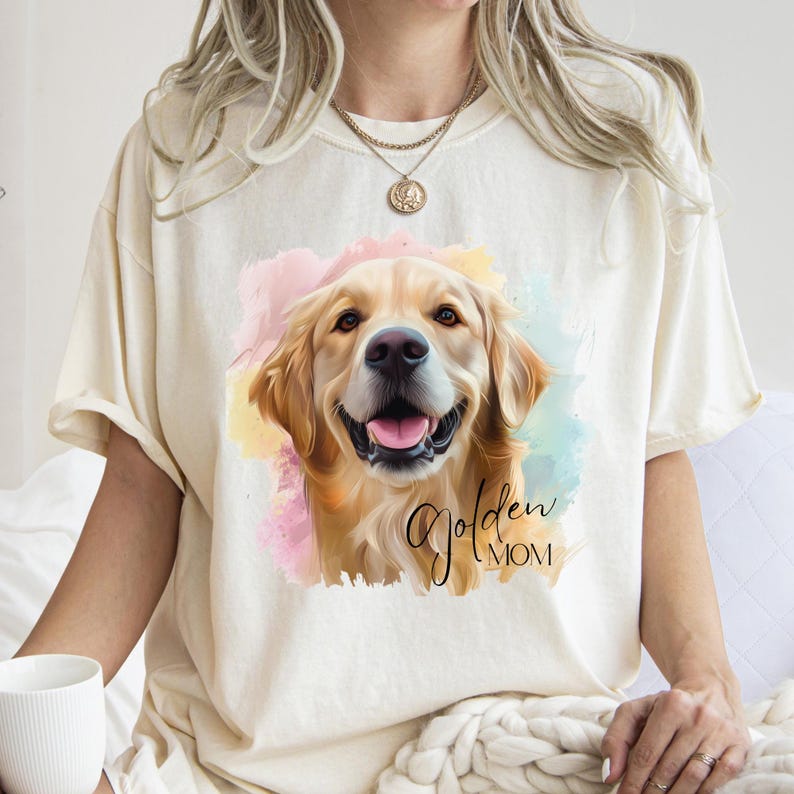 Golden Retriever PNG, Cute Dog Clipart, Golden Retriever Sublimation ...