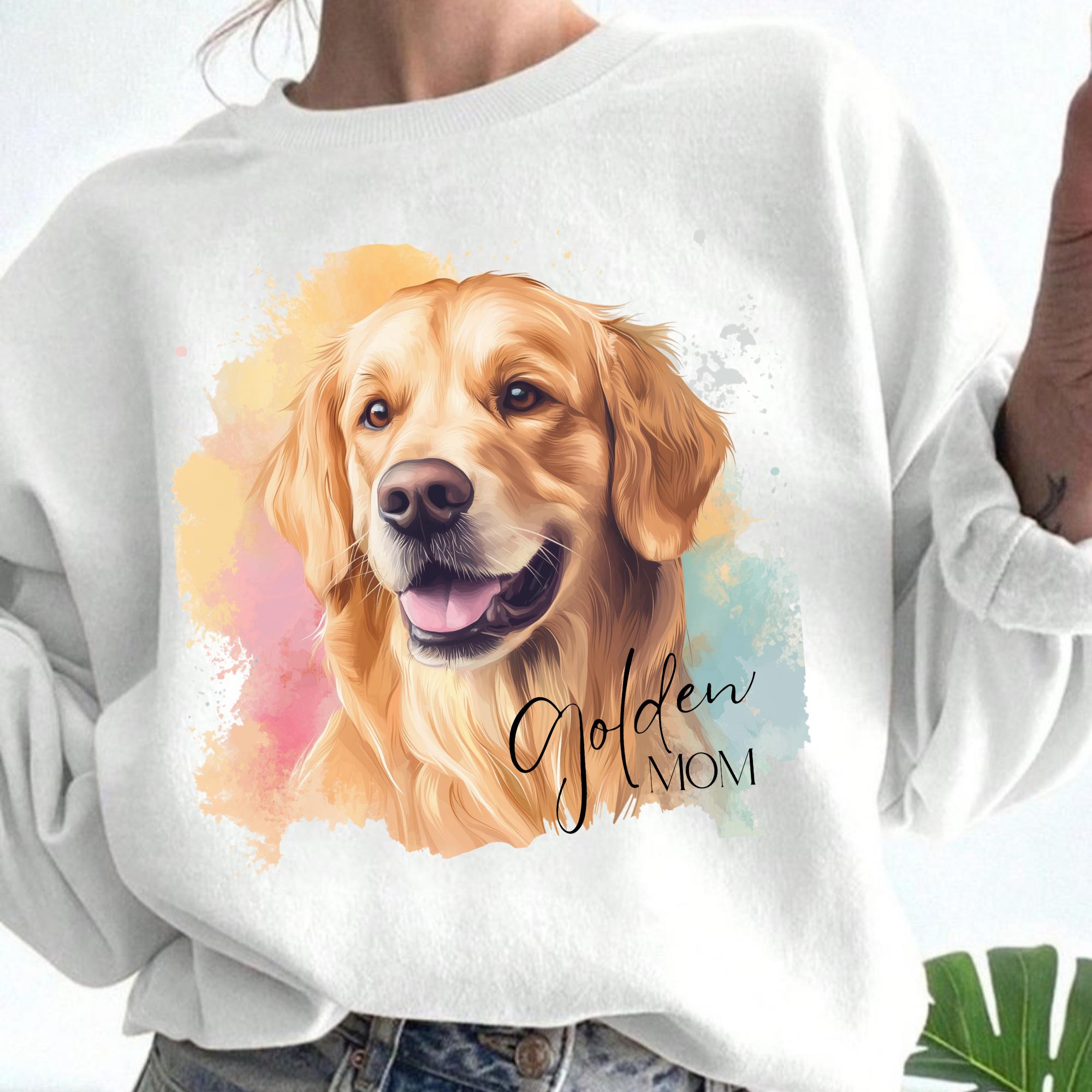 Golden Retriever PNG, Cute Dog Clipart, Golden Retriever Sublimation ...