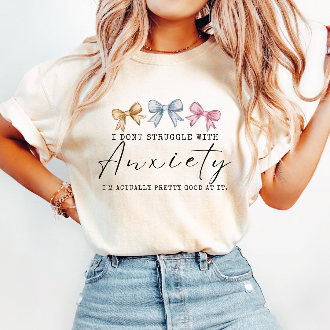 Coquette Mental Health Bow PNG, Mental Health Anxiety Png, Sleeve Shirt ...