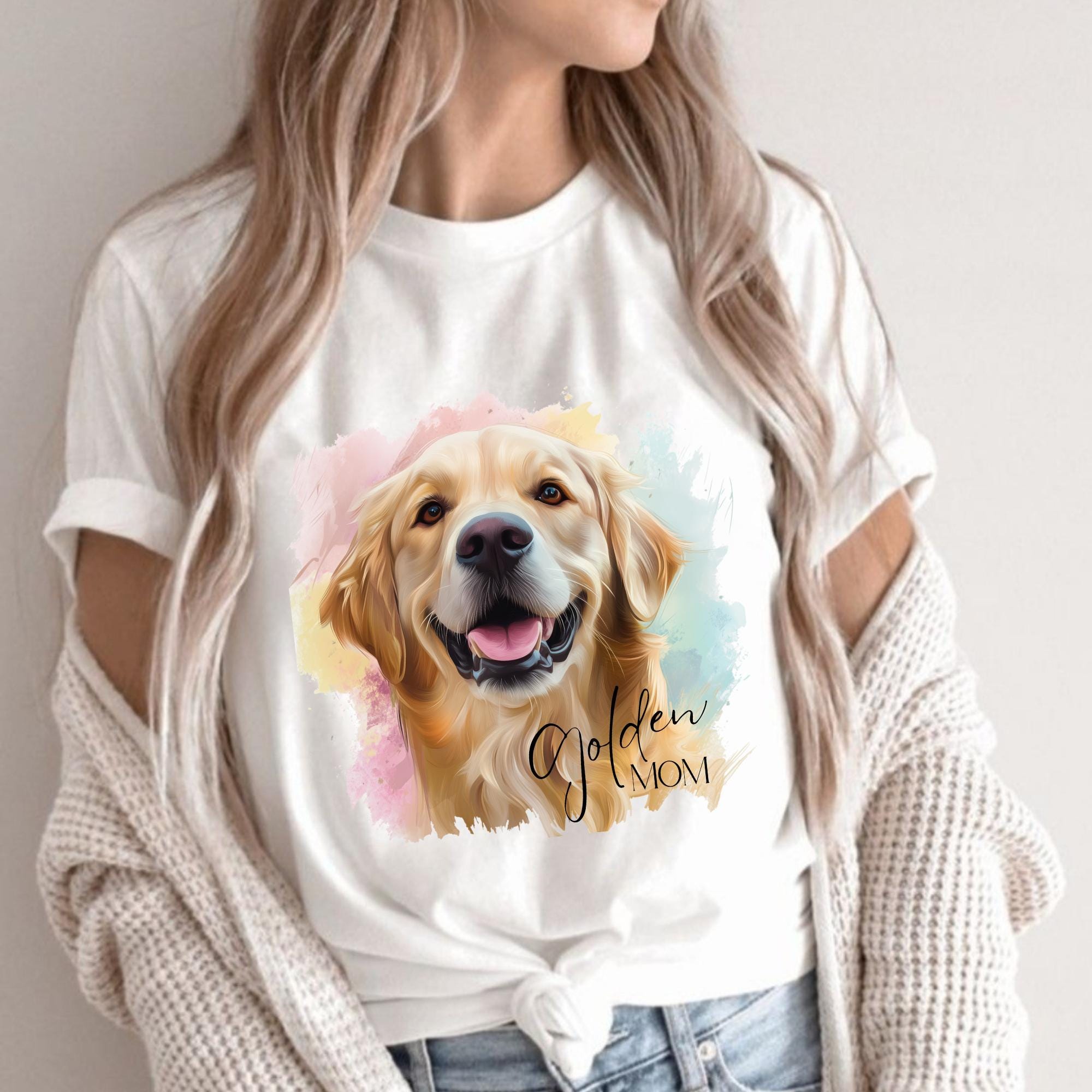 Golden Retriever PNG, Cute Dog Clipart, Golden Retriever Sublimation ...