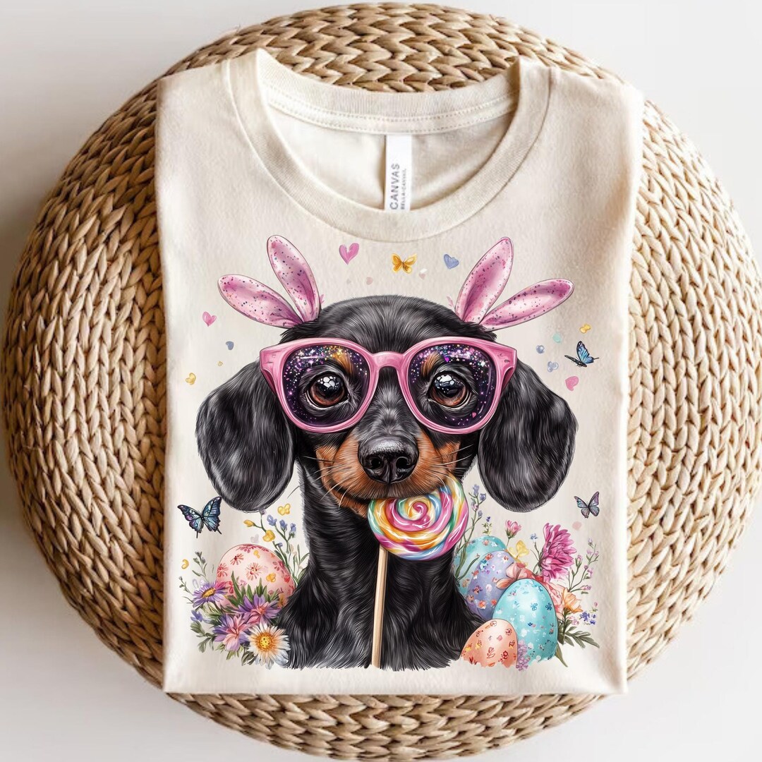 Easter Dachshund PNG, Bunny Ears, Spring Wiener Dog (digital) - Etsy