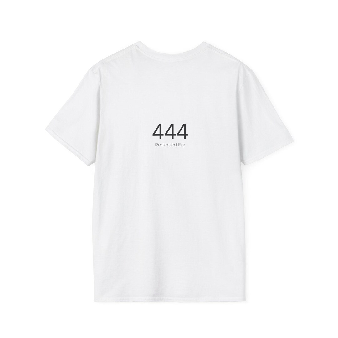 444 Angel Numbers Numerology Tee | Number Back Design | Protected Era ...