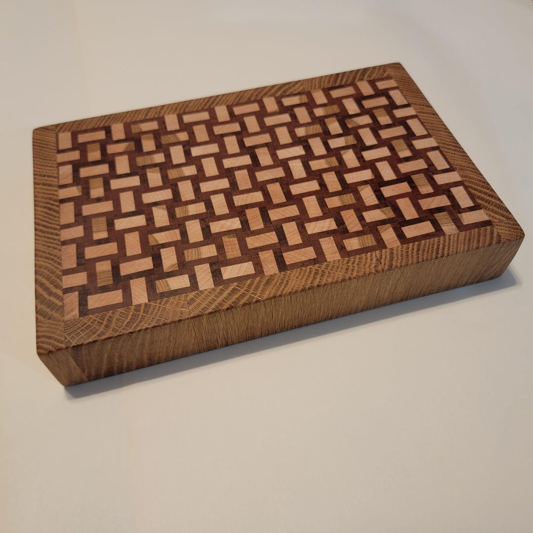End Grain Basket Weave Cutting Board - Etsy