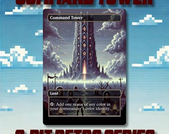 Command Tower - MTG Altered Art - Manipulatedmtg - Etsy