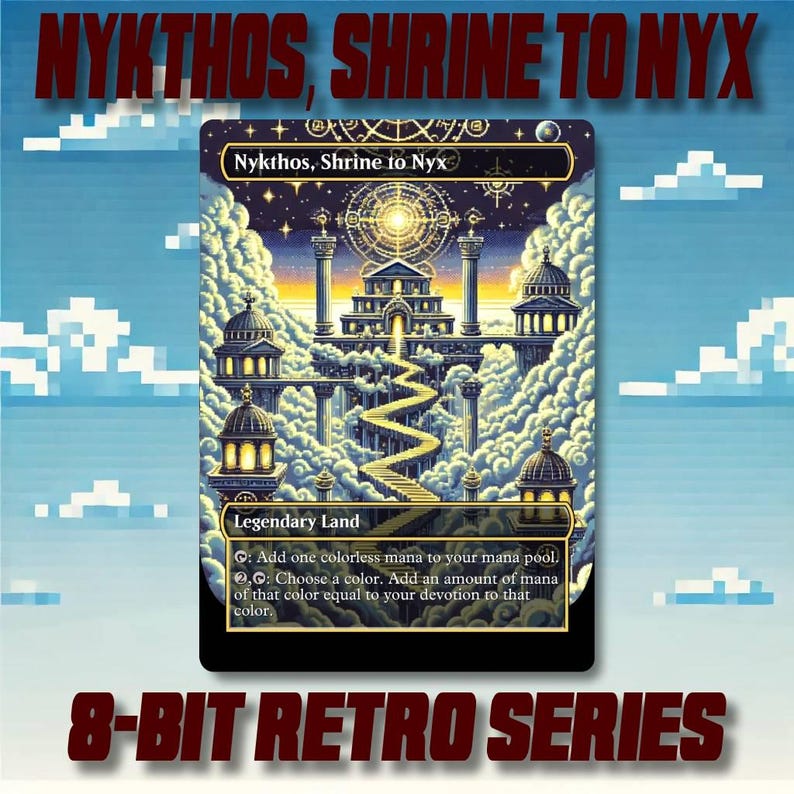 Nykthos, Shrine to Nyx - Custom 8-bit Retro Style Alternate Art High ...