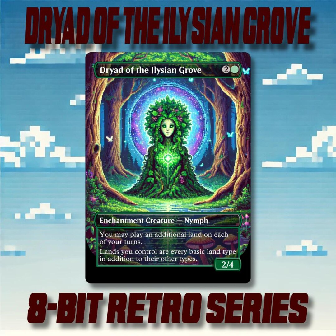 Dryad of the Ilysian Grove - Custom 8-bit Retro Style Alternate Art ...