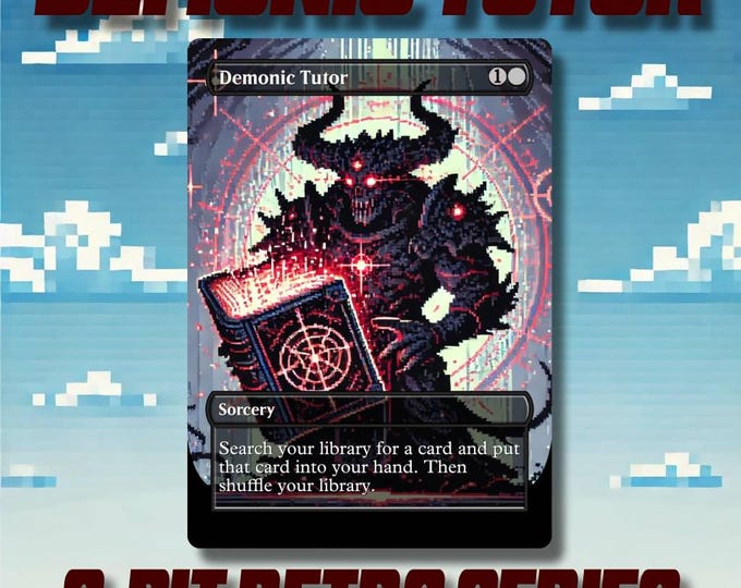MTG - Magic the Gathering - Revised - Demonic Tutor - Lightly Played - Etsy