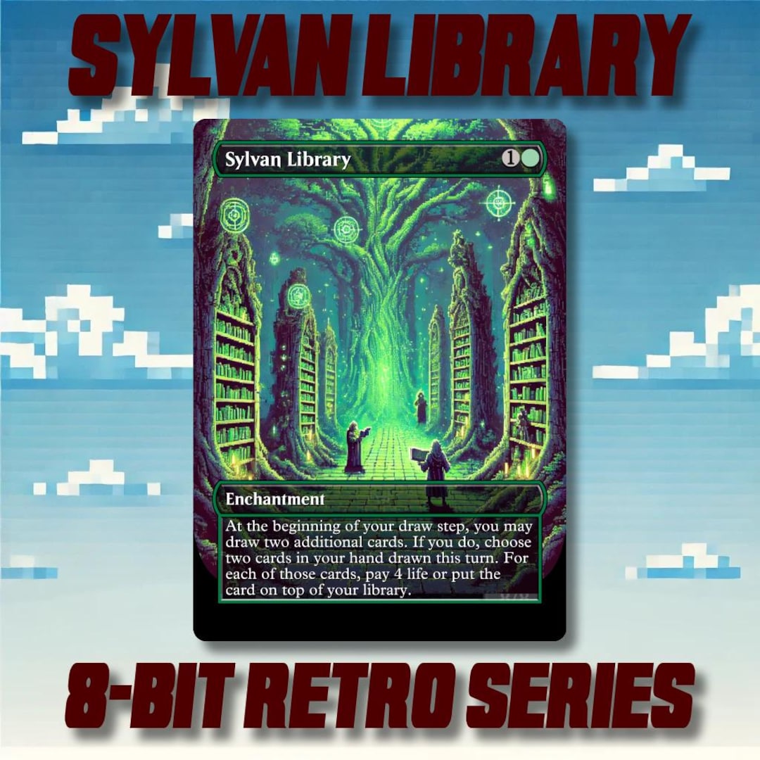 Sylvan Library - Custom 8-bit Retro Style Alternate Art High Quality Cards - Etsy