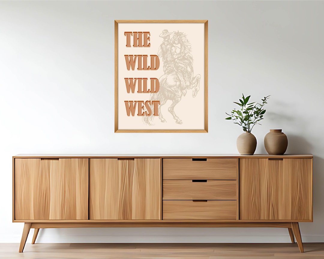 Wild Wild West DIGITAL Print - Wild West Decor, Gift Idea, Wall Decor ...