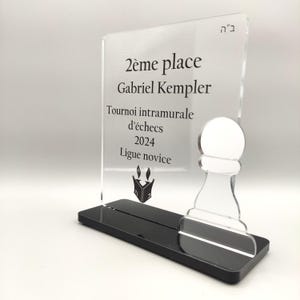 Personalized Acrylic Chess Award Set – Gold, Silver & Bronze - Etsy