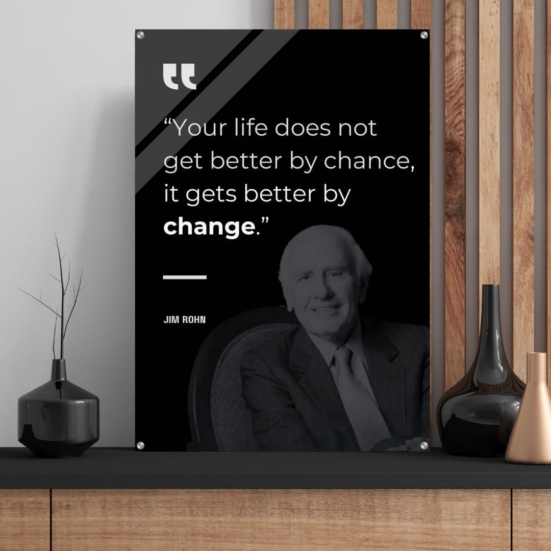 Jim Rohn Motivational Quotes Office Inspirational Wall Art Motivation ...