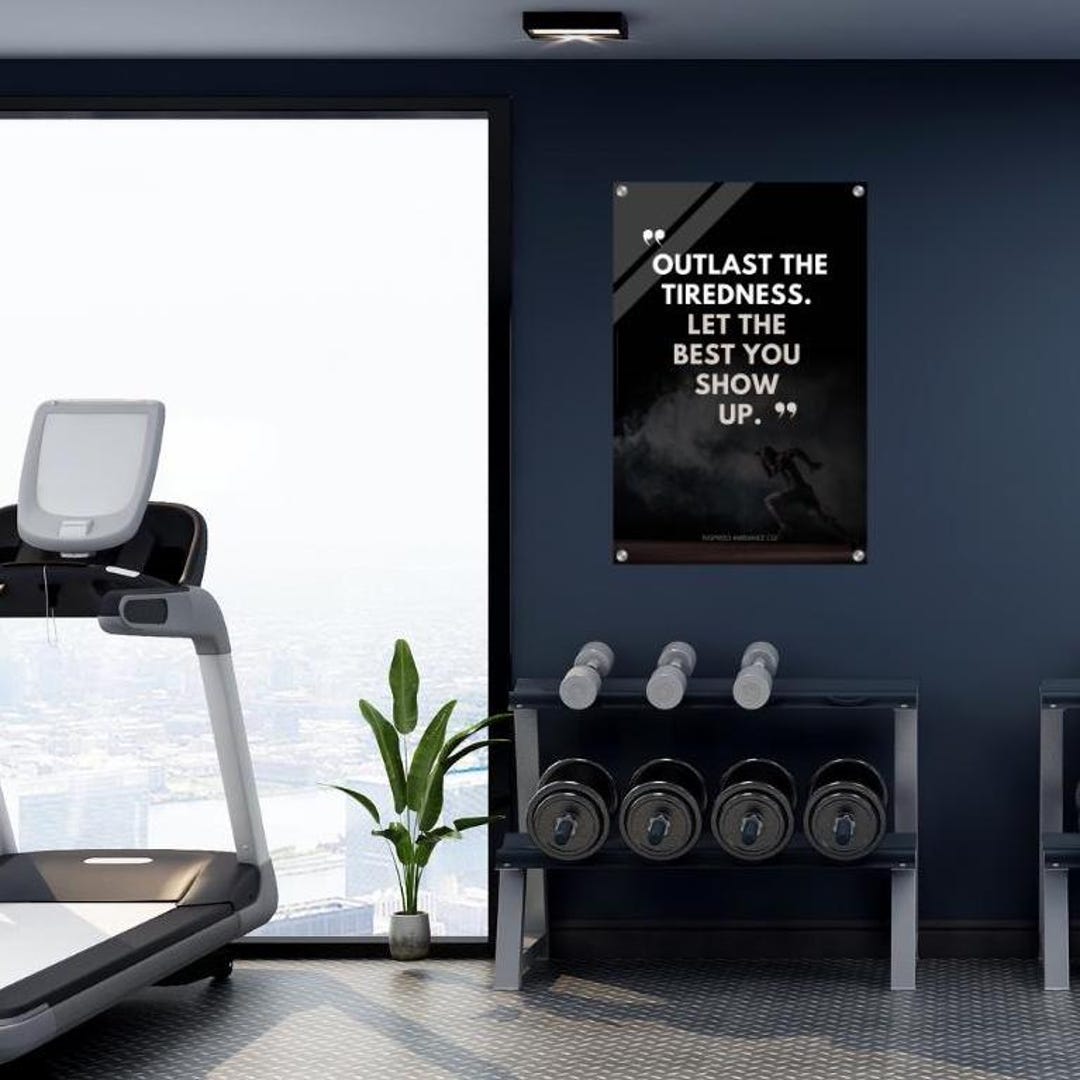 Wall Art Motivational Quote Office Workout Wall Art Canvas Art ...