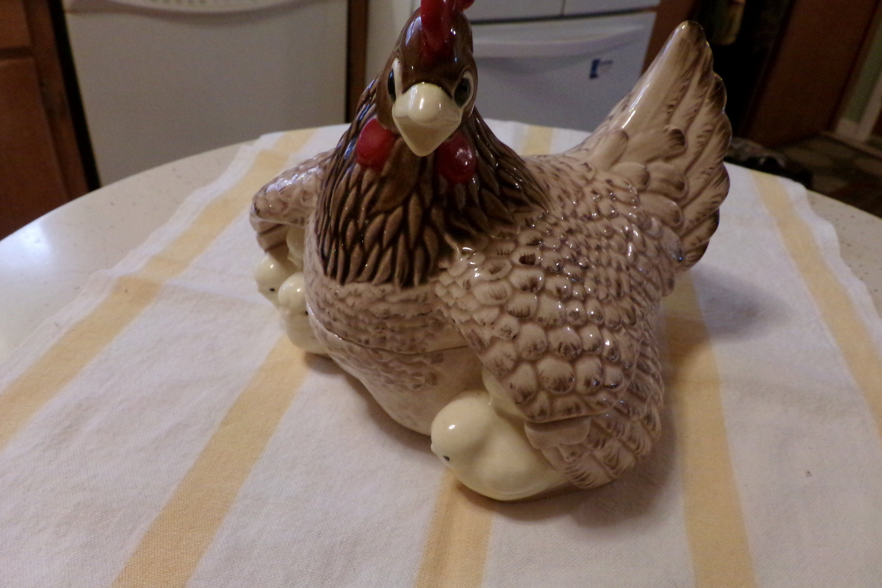 Home & Living Ornaments & Accents Farmhouse Decor Hen Statue Rustic ...