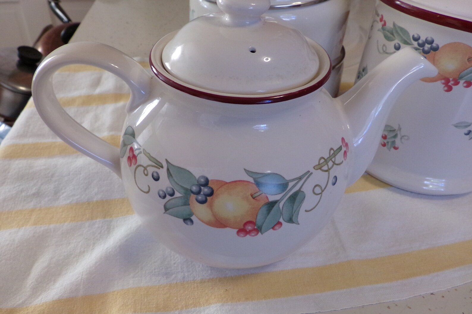 Vintage Corning Ware Abundance Corelle Coordinates Teapot | Etsy