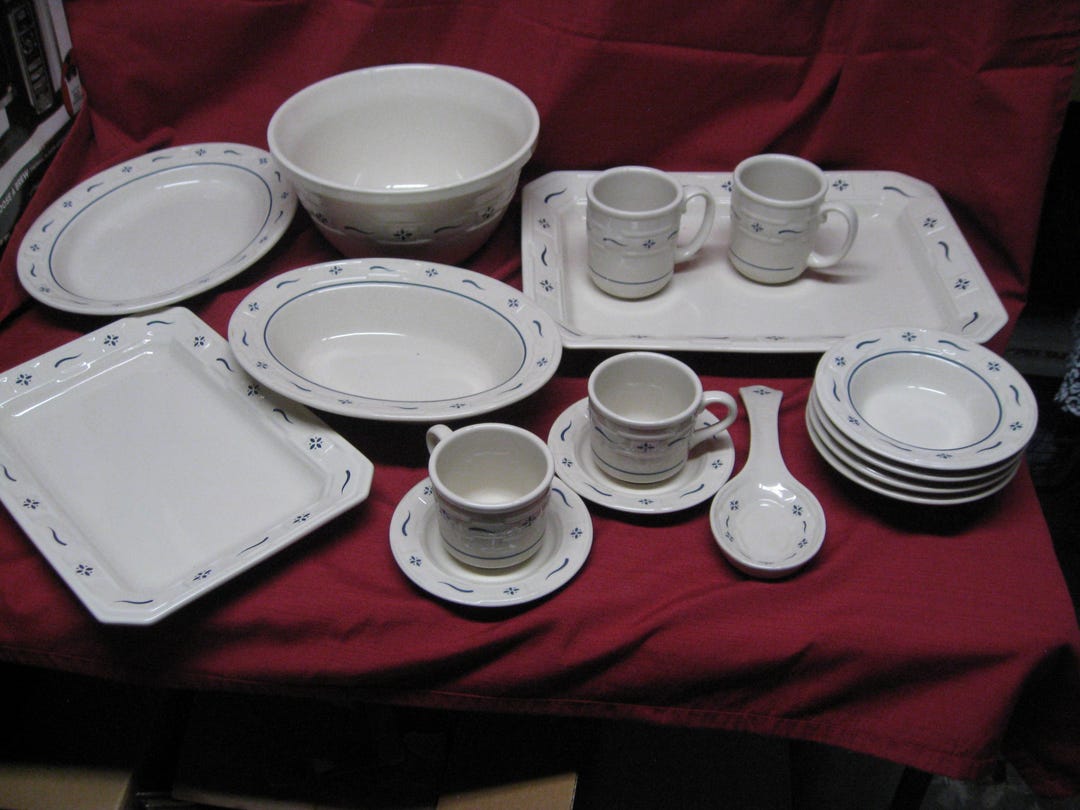 Choose From Multiple Pcs, Longaberger Pottery Dishes, Heritage Blue ...