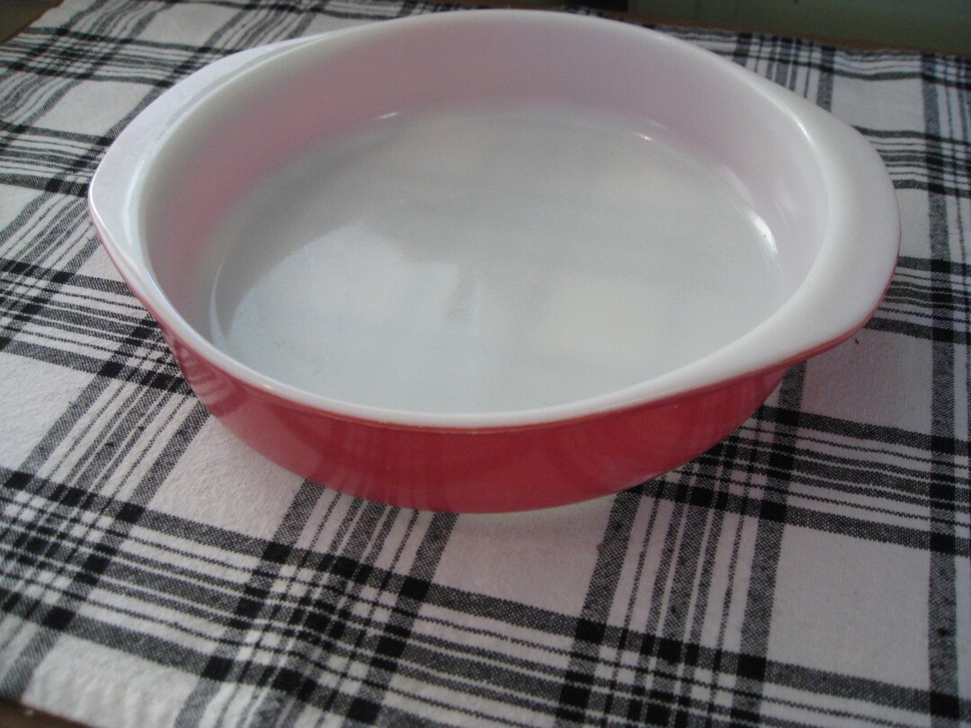 50s Pyrex #221 Pie Plate, 8 Inch, Flamingo Pink, Pink Pie Plate, Quiche ...