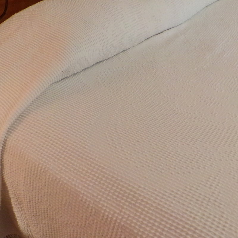 White Chenille Bedspread - Etsy