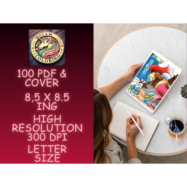 Smurfs Mystery Coloring Book, Color by Number, Adult Kids Pages ...