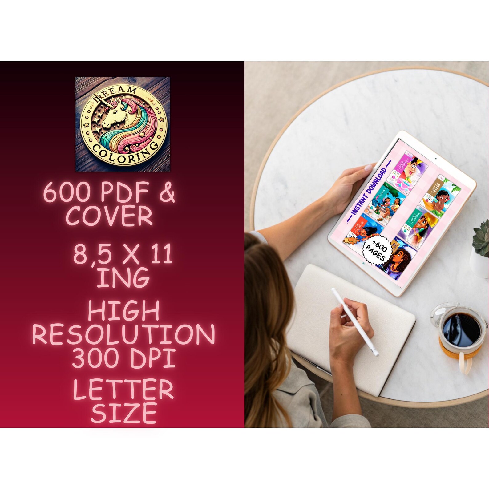 Disney 600 Mystery Color by Numbers Pages Pack 6 Books, Disney Magic ...