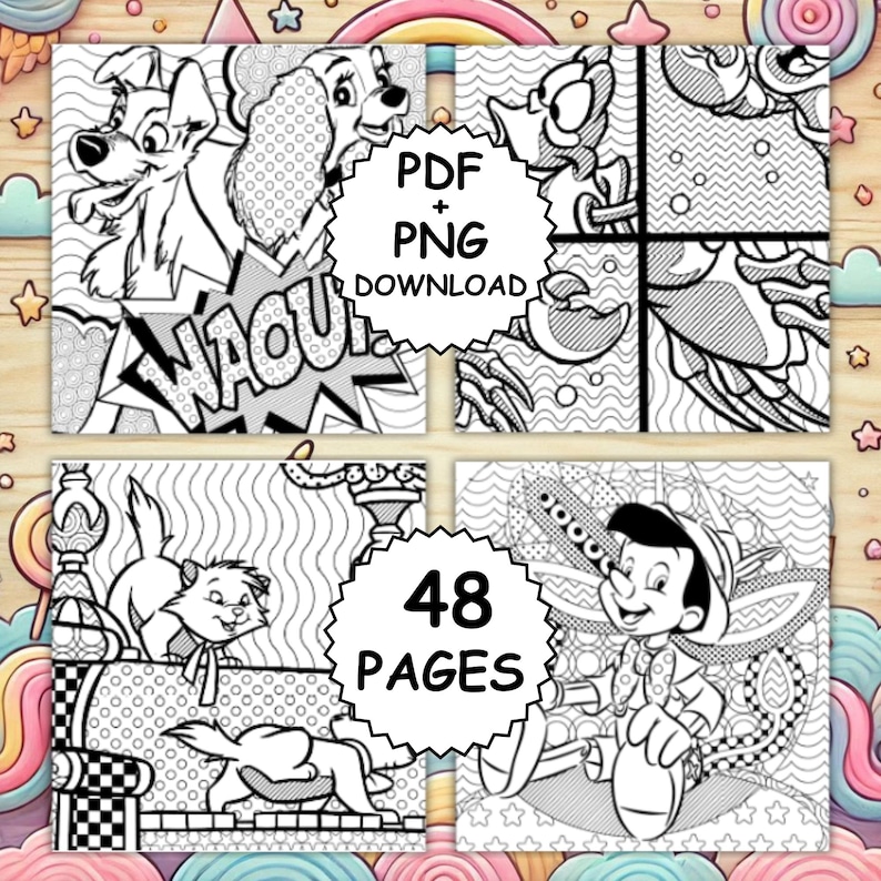Mysterious Pop Art Coloring Book, Color by Numbers, Adult Coloring/kids ...