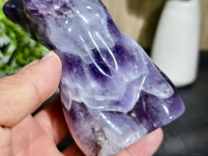 Amethyst Goddess Sculpture: Hand-carved Crystal Torso Figurine - Etsy
