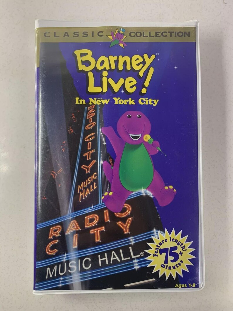 Barney Live in New York City VHS (1994) - Etsy
