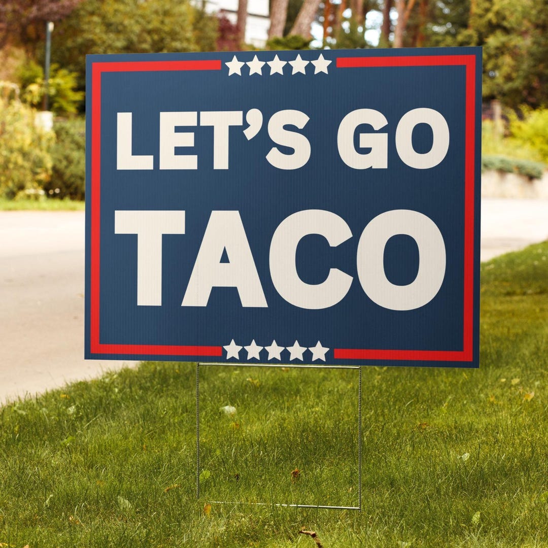 Anti-trump Protest Yard Sign: Funny Political Humor Satire - Etsy