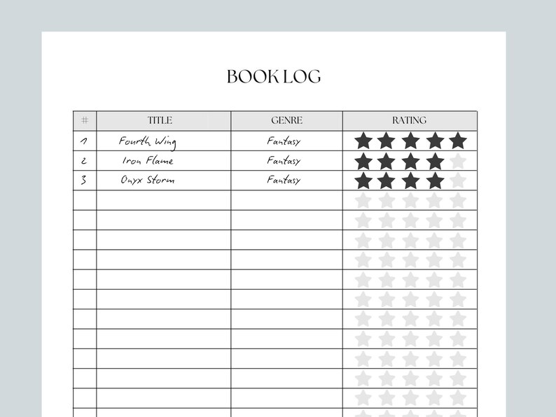 Printable Reading Planner PDF Instant Download Book Planner Pages for ...