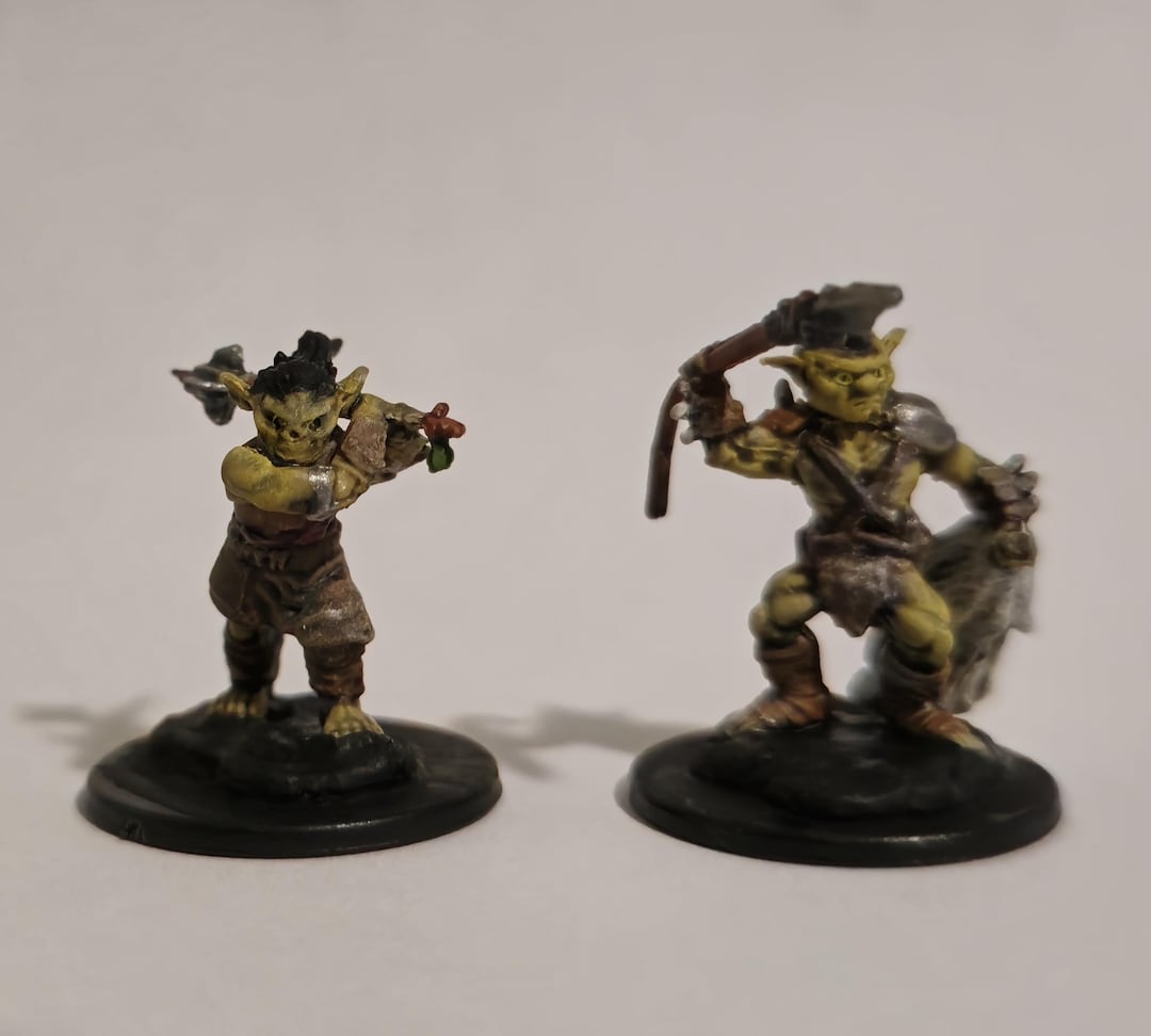 Hand Painted Miniature Goblins (x2) - Etsy