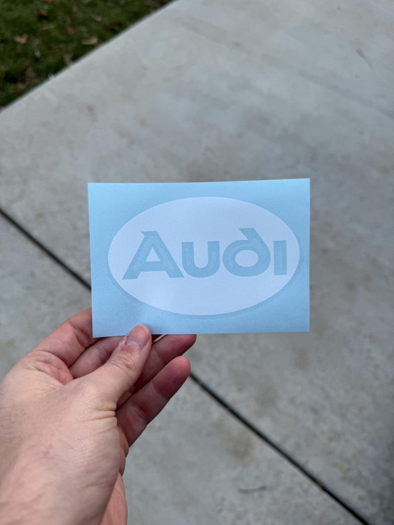 Audi Decal Sticker Logo Retro 1978-1995 - Etsy