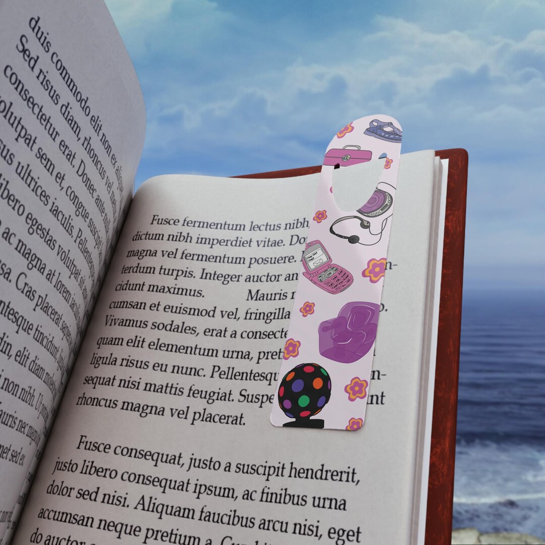 90s Nostalgia Bookmark - for the Retro Reader With Main Character ...