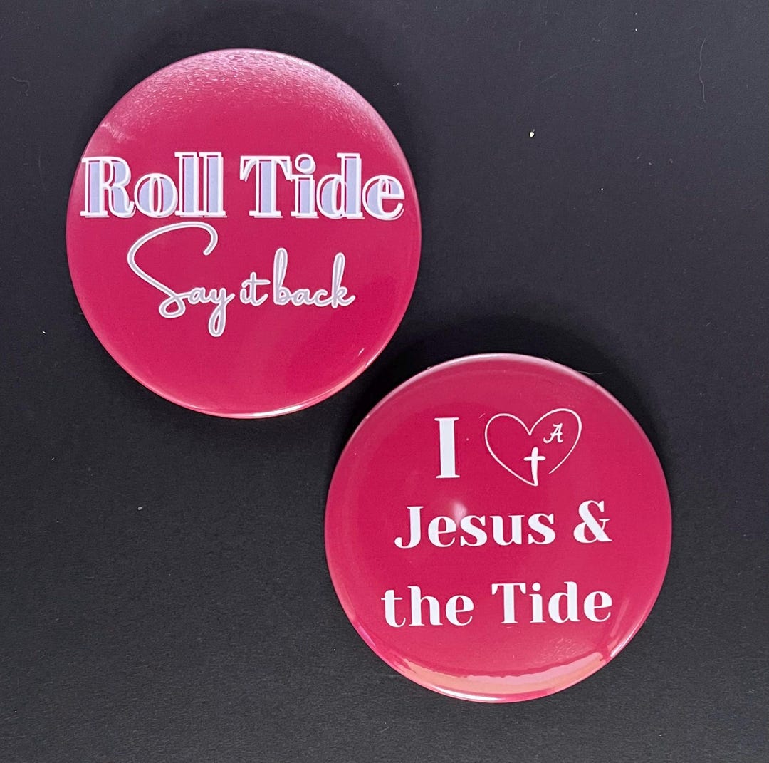 3” Gameday School Spirit Buttons University of Alabama | Roll Tide | I ...