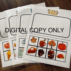 Affordable DIGITAL Preschool Seasons Sorting Activity - Etsy