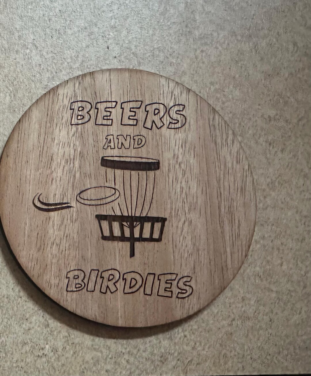 Engraved Wood Disc Golf Mini - Etsy