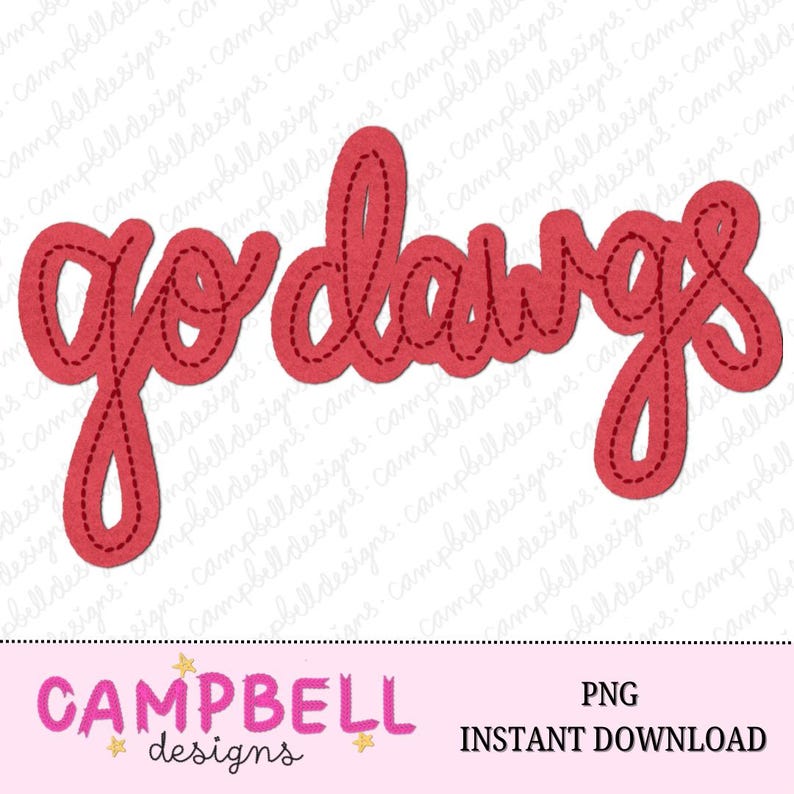 Go Dawgs Digital T-shirt Design Instant Download Png Sublimination Dtf ...