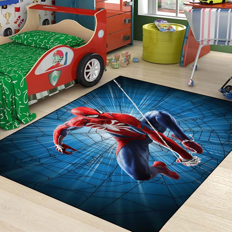 Spiderman Rug - Etsy