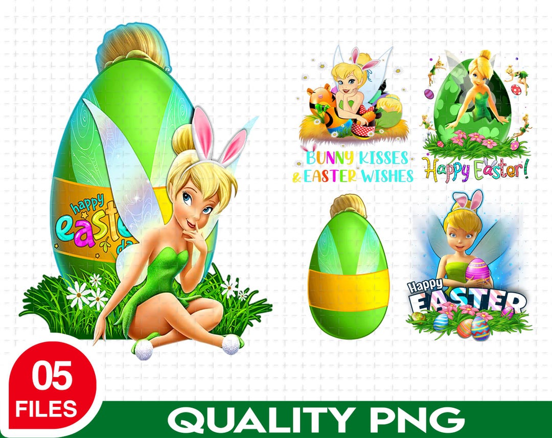Tinker Bell Easter Day Png Bundle, Dlsney Tinker Bell Happy Easter ...