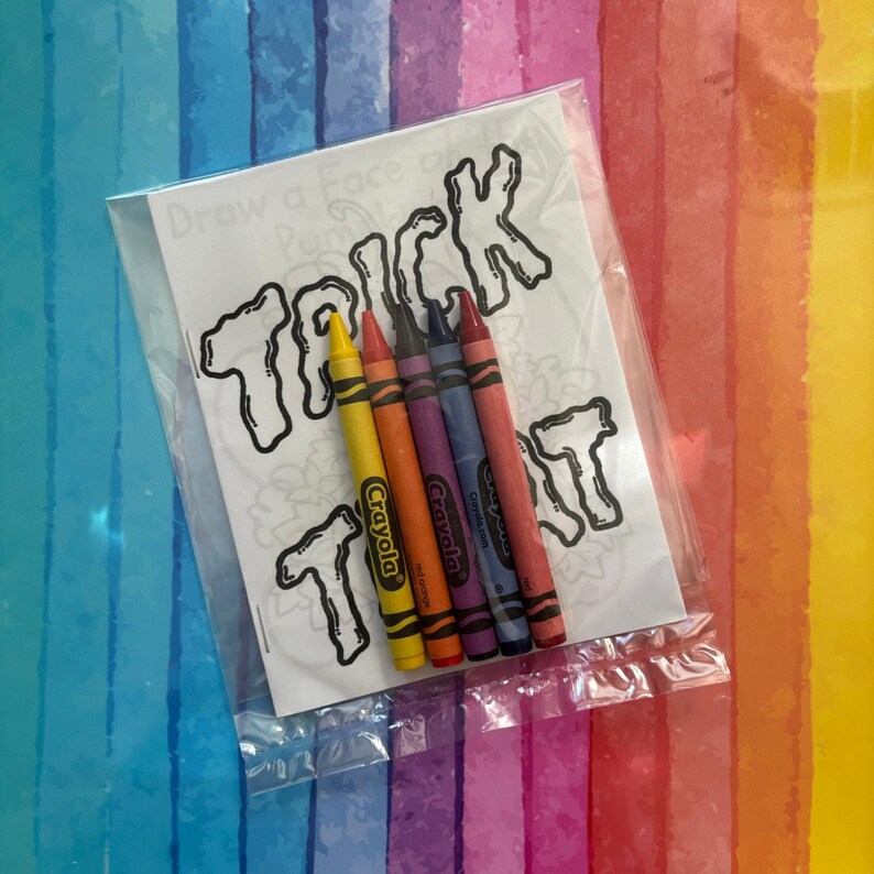 Printable Mini Halloween Coloring Book 8 Fun Pages for a DIY Halloween ...