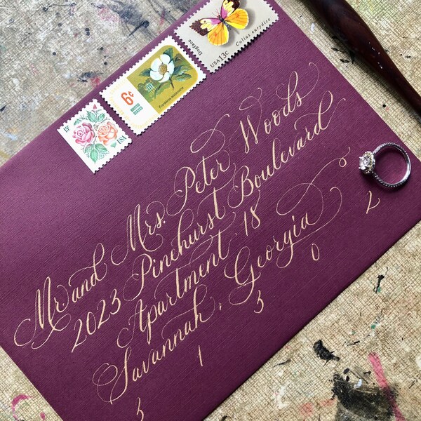 Calligraphy Envelope - Etsy
