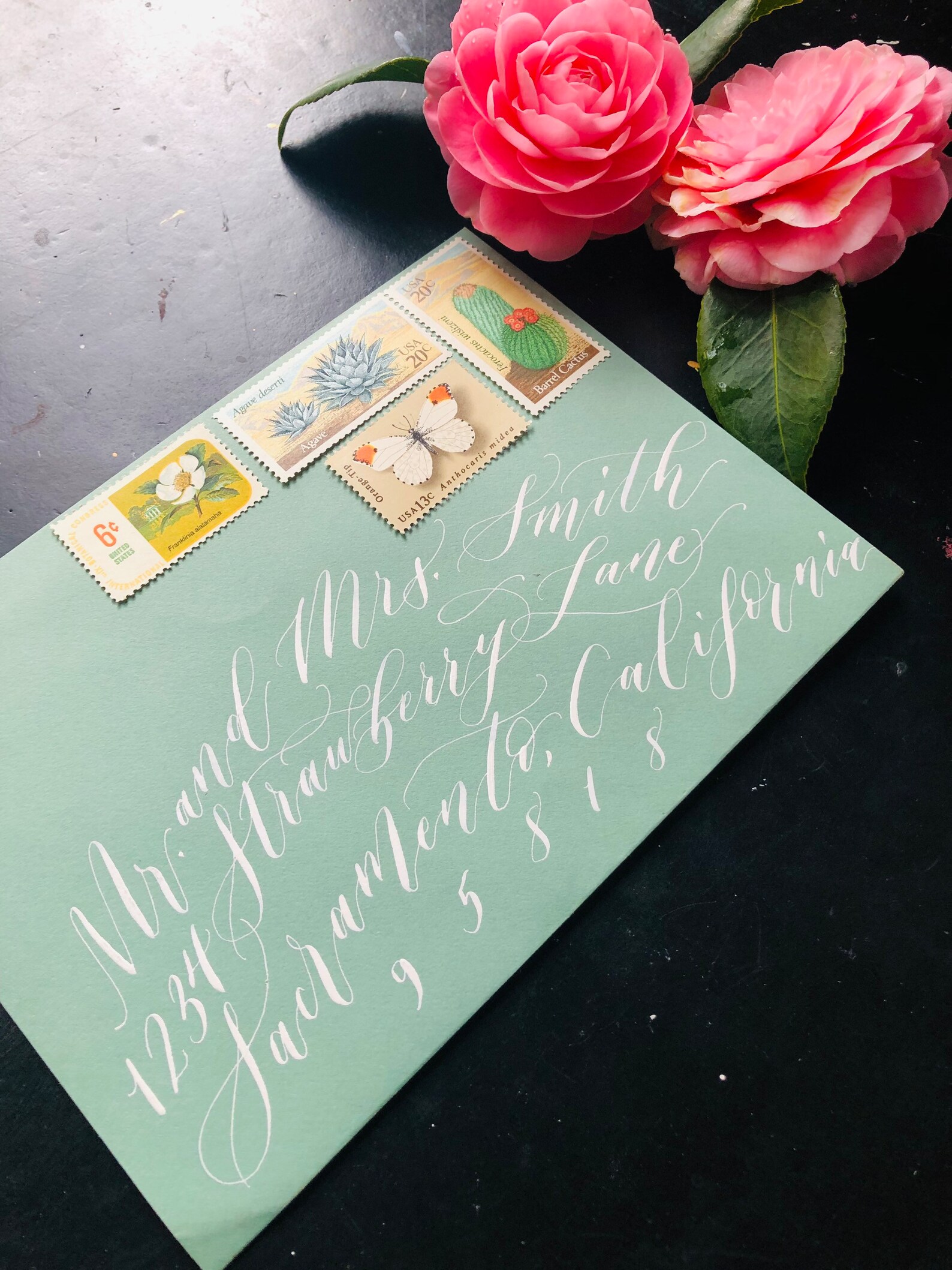 Wedding Calligraphy Envelope Addressing / Modern Calligraphy Envelopes ...