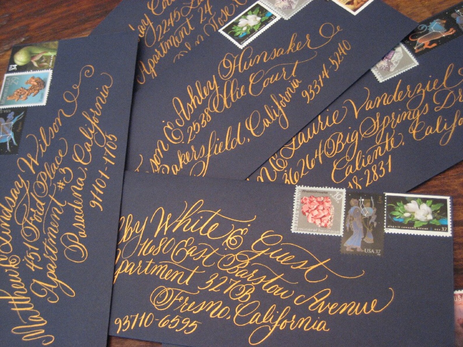 Wedding Calligraphy Invitation Envelope Addressing / Handwritten ...