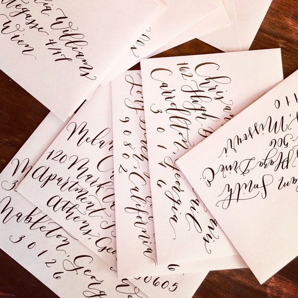 Calligraphy Envelope - Etsy
