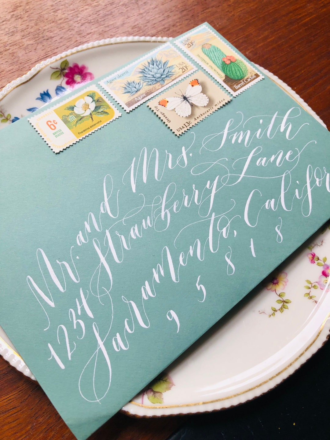 Wedding Calligraphy Envelope Addressing / Modern Calligraphy Envelopes ...