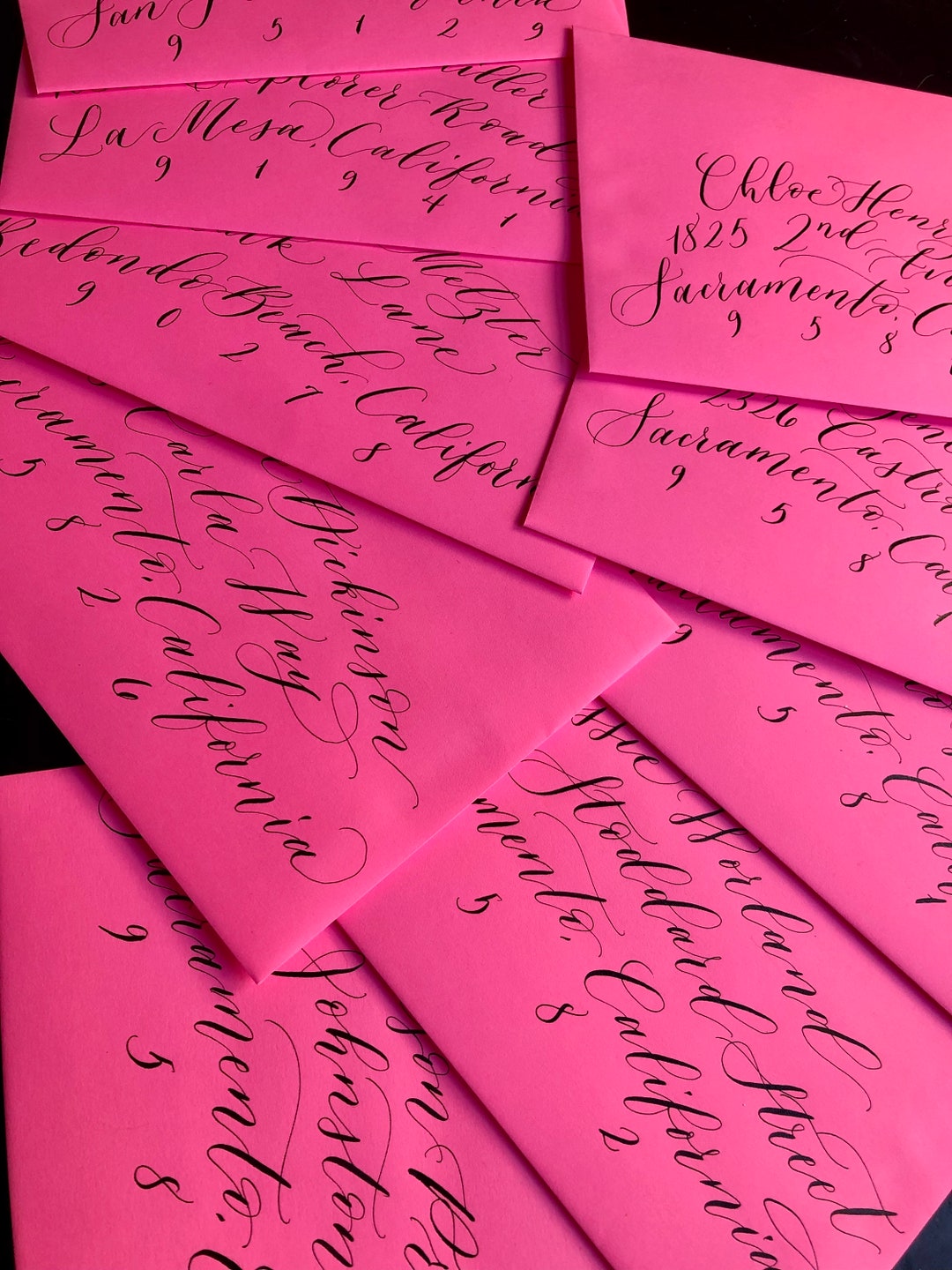 Modern Wedding Envelope Addressing / Hand Calligraphy Envelopes ...