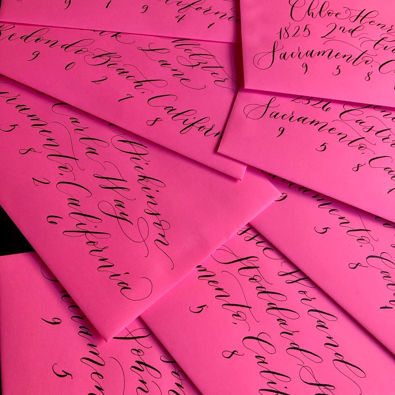 Calligraphy Envelope - Etsy