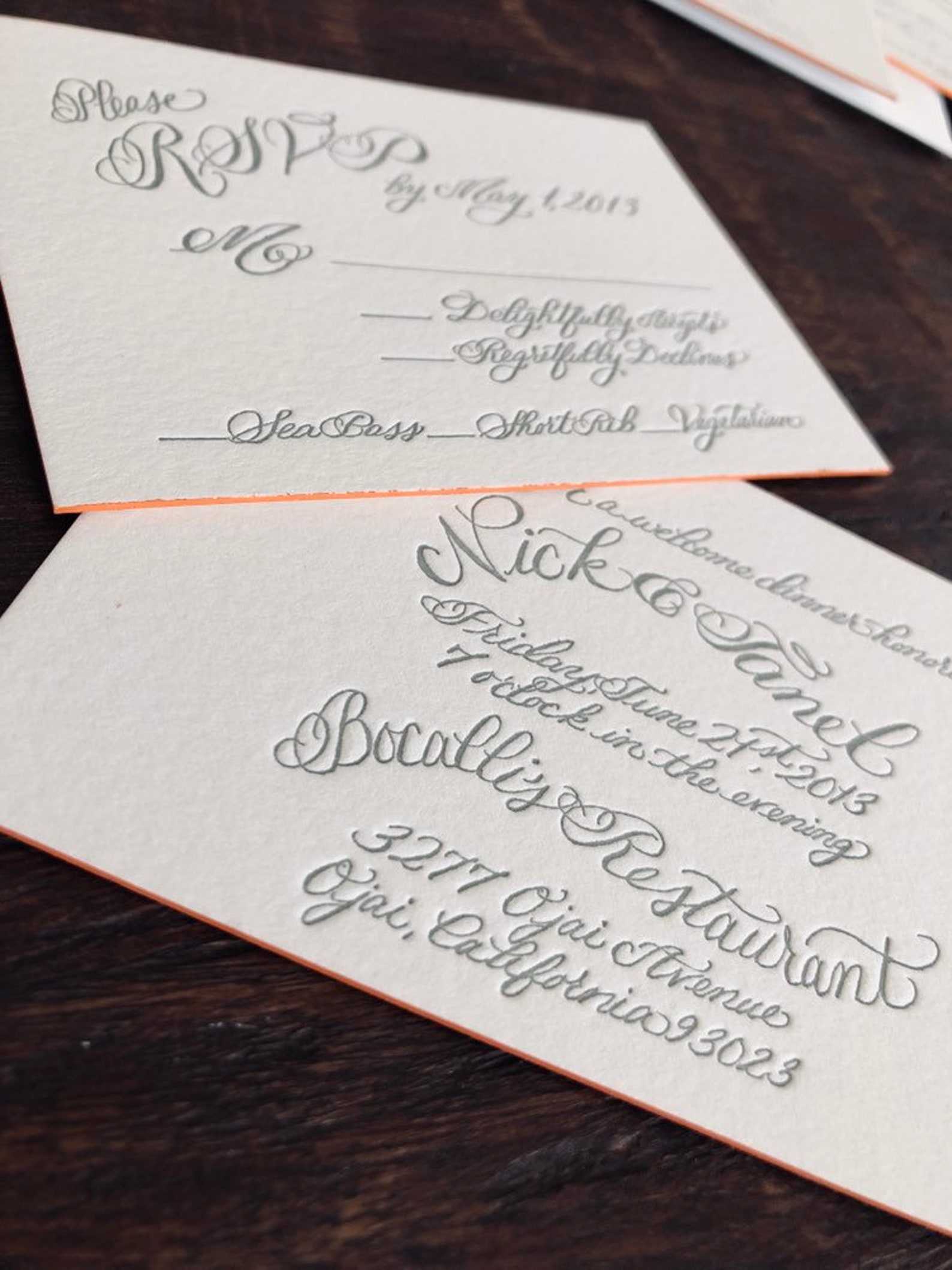 Calligraphy Wedding Invitation / Modern Calligraphy Invitation ...